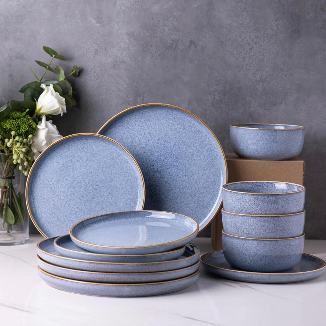 Denim Dinnerware Set – Final Touch Deco
