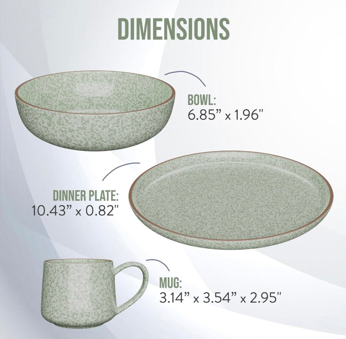 Light Green Dinnerware Set – Final Touch Deco