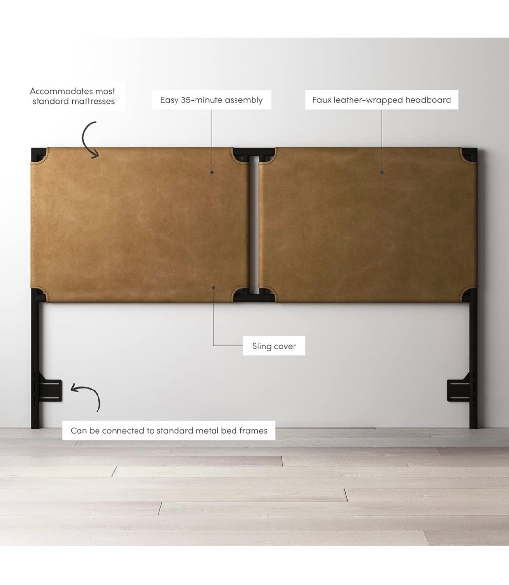 Leather Wrapped Headboard – Final Touch Deco